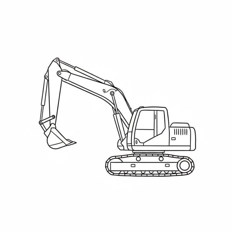 Dig Into Creativity: 15 Exciting Excavator Drawing Ideas - SketchInspo.com
