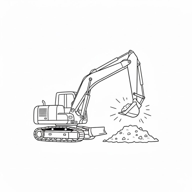 Dig Into Creativity: 15 Exciting Excavator Drawing Ideas - SketchInspo.com